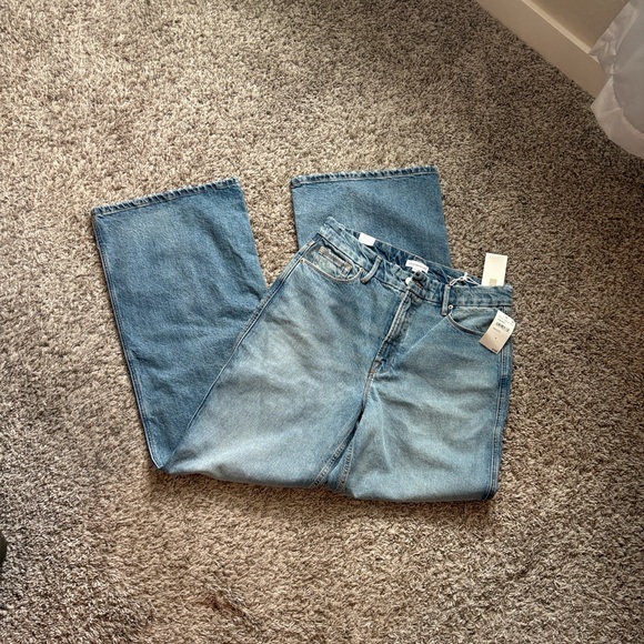 Good American | Jeans | Good American Light Blue Straight Leg Jeans Nwt ...